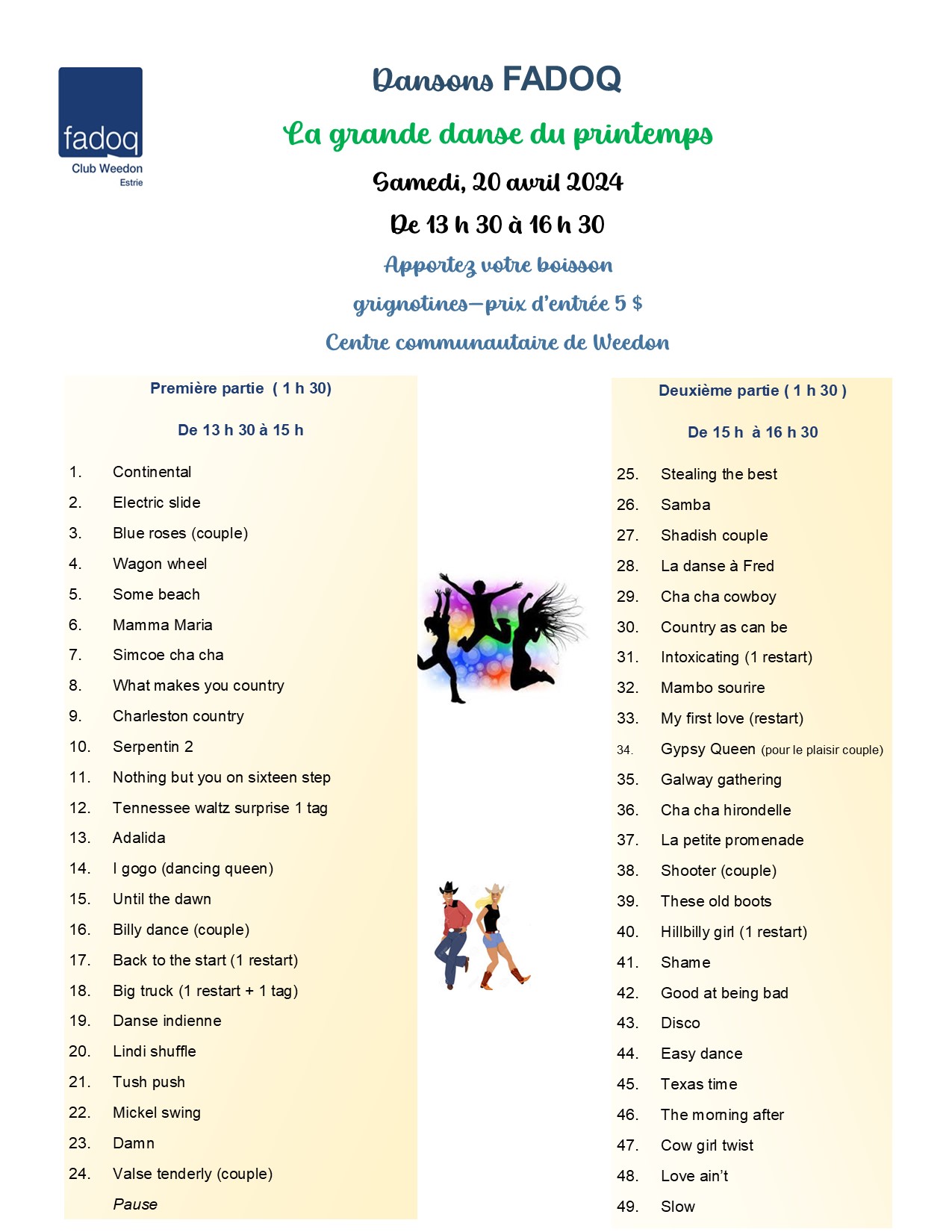 Club FADOQ Weedon - Réseau FADOQ